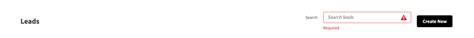 Unable To Remove Text Input Validation When Using The Search Component