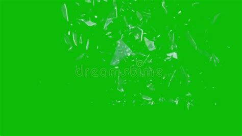 Breaking Glass Green Screen 3d Animation Ultra High Definition Glass