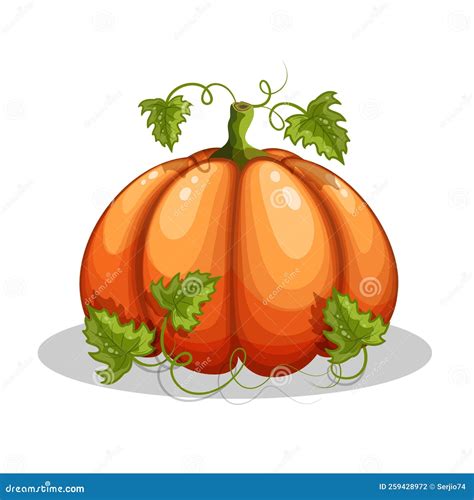 Halloween Pumpkin Isolated On White Background Stock Vector