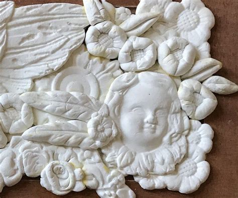 Iod Cherub Mould Relief Iron Orchid Designs Crafts Ornament Mold