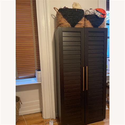 Ellis Shutter Bookcase Storage Cabinet Aptdeco