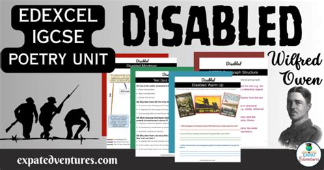 ‘disabled By Wilfred Owen Igcse Analysis Expat Edventures
