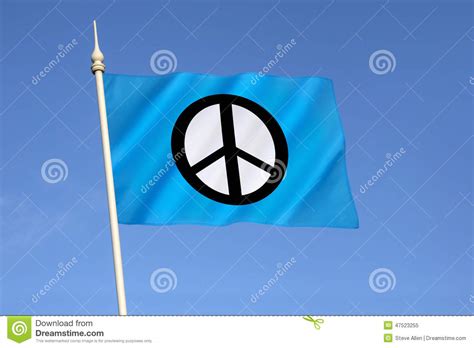 Flag Of The Campaign For Nuclear Disarmament Cnd Editorial Image
