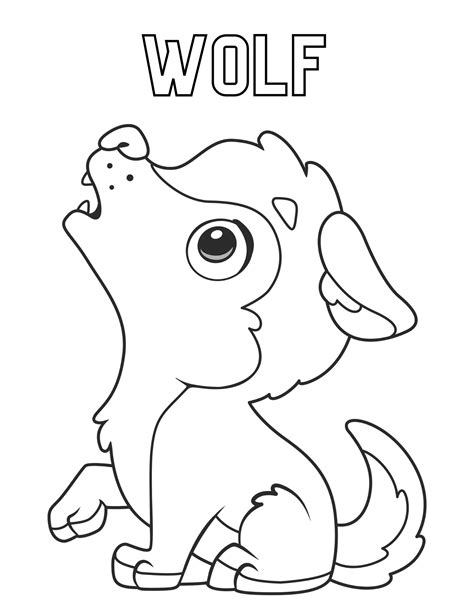 Free Printable Wolf Coloring Pages For Tweens