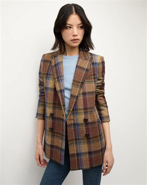 Oria Dickey Jacket In Russet Multi Veronica Beard