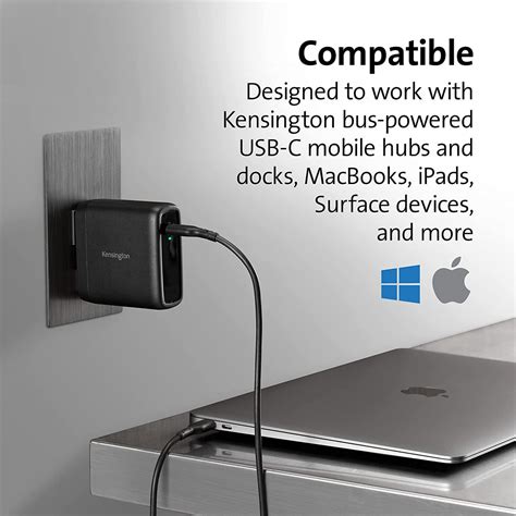 Kensington 100w Usb C Gan Power Adapter K33821na