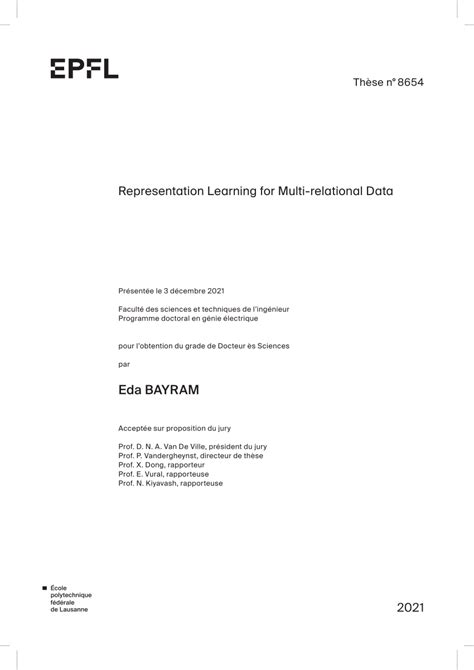 Pdf Representation Learning For Multi Relational Data