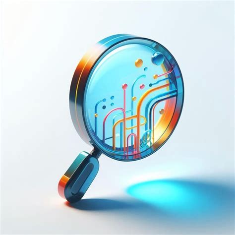 A Magnifying Glass With The Word The Word On It Premium Ai Generated