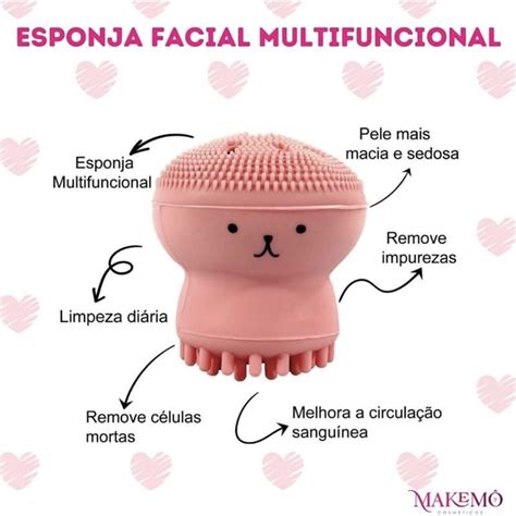 Esponja Esfoliante Silicone Polvo Limpeza Facial Massageadora Shopee