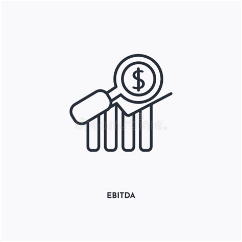 Ebit Linear Icon Modern Outline Ebit Logo Concept On White Back Stock