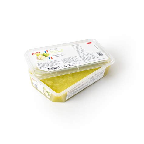 Organic Frozen Green Apple Puree Origin France Sicoly