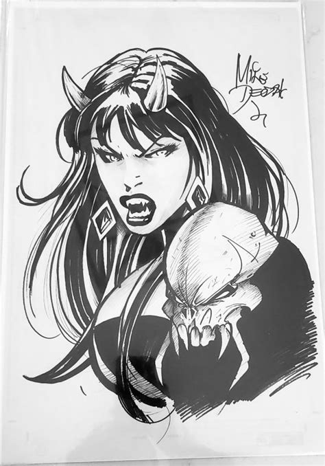 Purgatori In Blair Ewings Unpublished Commission Comic Art Gallery Room