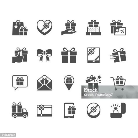 선물 플랫 아이콘입니다 선물에 대한 스톡 벡터 아트 및 기타 이미지 선물 아이콘 나비매듭 Istock