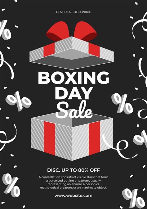 Free Best Deal Boxing Day Sale Poster Template To Edit