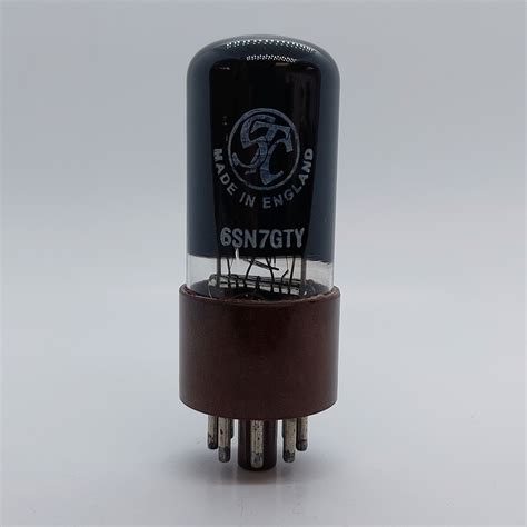 6sn7gt Stc Brimar Black Beauty Brown Base Nos Valve Tube Lb14 Langrex