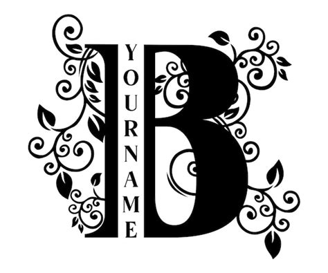 Arquivo De Design De Vetor De Sublimação De Letra B Separado Para