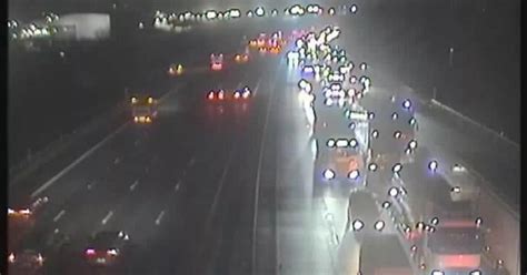 M6 Traffic Live As Serious Crash Between Hgv And Van Forces Motorway