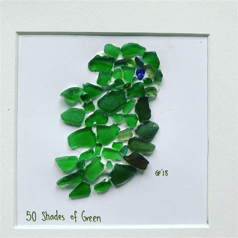 Seaglass Map Of Ireland Made With Seaglass Found On Several Beaches In