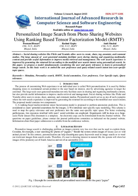 pdf personalized image search from photo sharing websites using