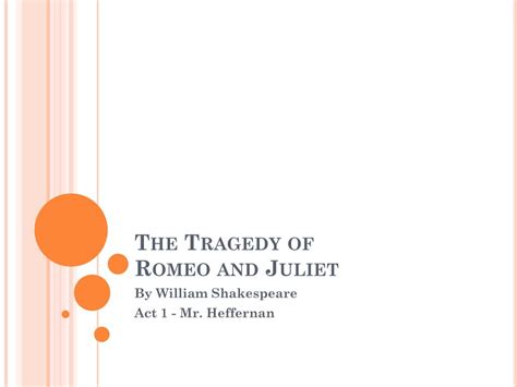 Ppt The Tragedy Of Romeo And Juliet Powerpoint Presentation Free