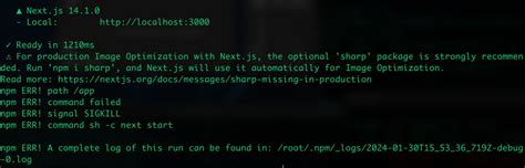 Docker Deployment Issue In Nextjs App Path Error Stack Overflow