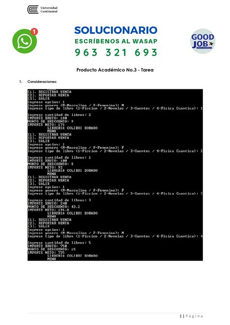 Pa3 Fundamentos De Programacion Producto Académico No Tarea 1