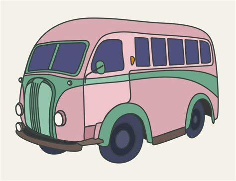 Retro Bus Vector Isolated Illustration 23471898 Vector Art At Vecteezy