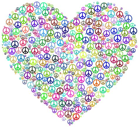 Download Prismatic Peace Sign Heart Svg Freepngimg