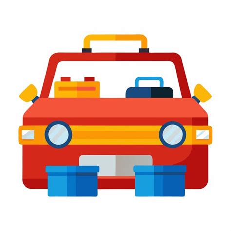Robust Vector Design Of A Car Tool Box Durable And Detailed Premium