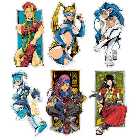 Capcom X B Side Label Capcom Girls Sticker Collection Vol 2 Tokyo