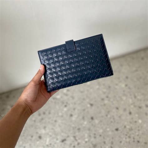 Cwb 16bl Blue Of Bimbo Luxury Long Fashion Plaid Patern Travel Wallet