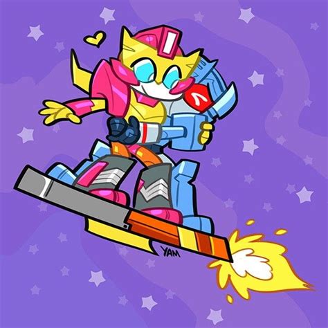 Rocketboarding With Hot Rod And Soundwave Transformers