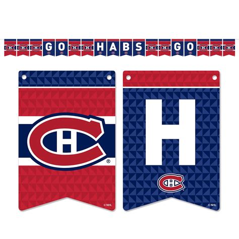 Bannière En Papier Des Canadiens De Montréal De La Lnh 18 Pi