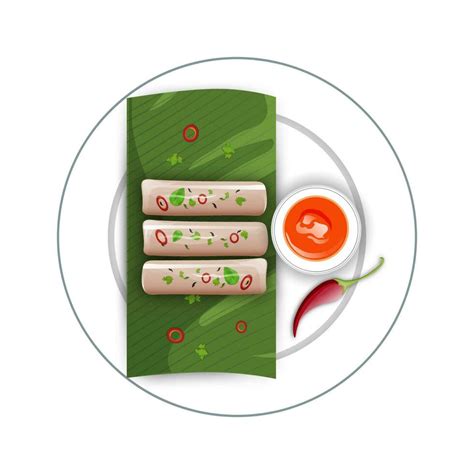 Top View Of Nem Chua Vietnamese Sausage 24243302 Vector Art At Vecteezy