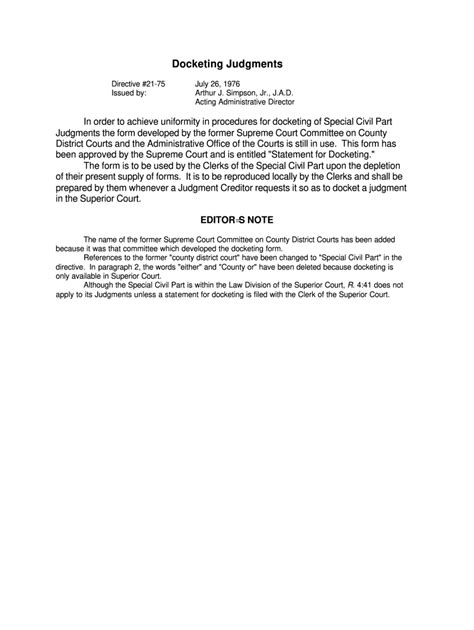 Statement For Docketing Nj Fill Out And Sign Online Dochub