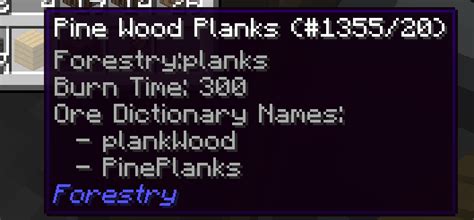 Pine Planks From Biomes O Plenty Missing Compatibility With Pine Wood