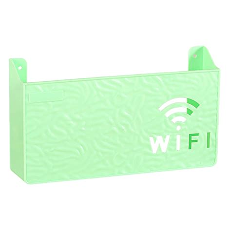 Hesroicy Wall Mounted Wireless Router Box Hollow Out Design For