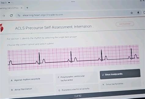Sep 3 Arning ACLS Prec Elearningheartorg V1 StudyX