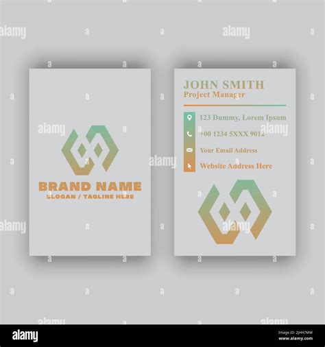 Simple Business Card Template Editable Resizable Vector Illustration