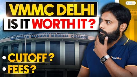 VMMC Delhi Vardhman Mahavir Medical College Cutoff Fees NEET 2024