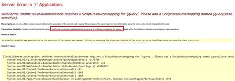 Vs2012 Web网站项目，出现需要“jquery”scriptresourcemapping”的错误 Csdn博客