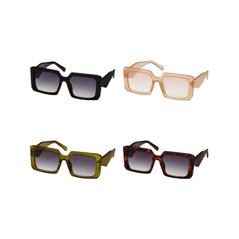 Rose Oversized Square Sunglasses Adult Urban General Store