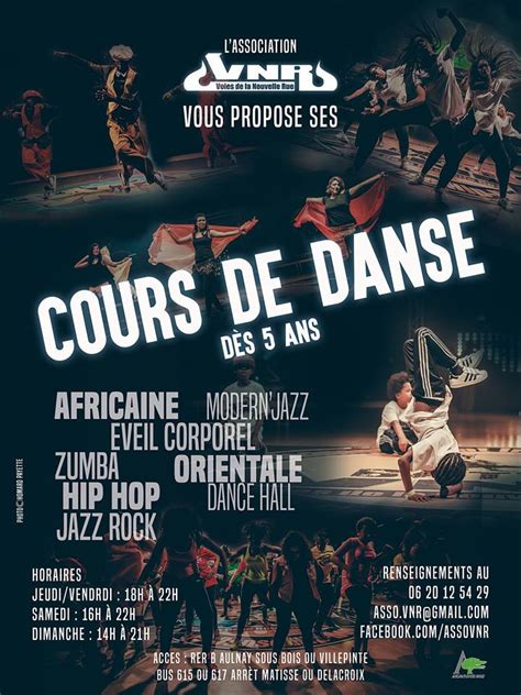 Reprise Des Cours De Danse De Lassociation VNR Voies De La Nouvelle Rue Aulnaycap