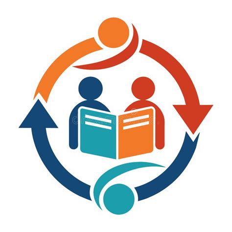A Logo Featuring Three Colorful Figures In A Circular Formation