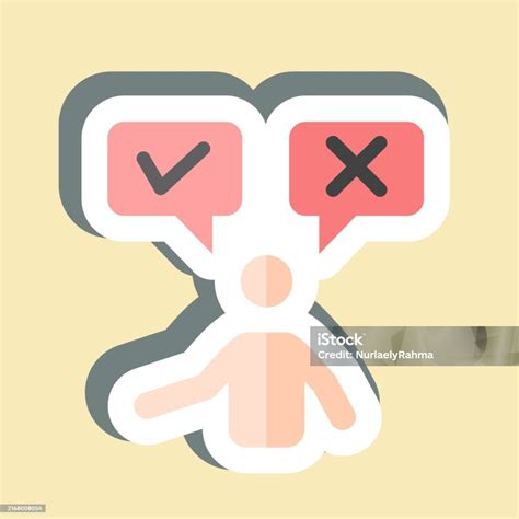 스티커 가능성 선택 기호와 관련이 있습니다 간단한 일러스트레이션 0명에 대한 스톡 벡터 아트 및 기타 이미지 0명 검사