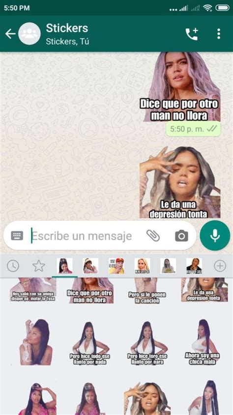 Stickers De Karol G Para Whatsapp De La TUSA