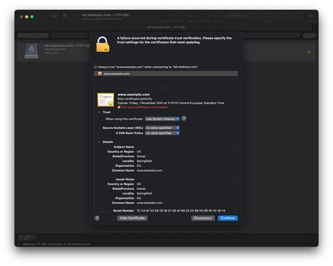 Ftp Over Tls Certificate Trust Ftp Server Cyberpanel Community