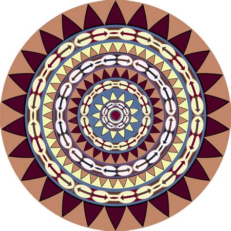 Marco Del Modelo Del Africano Tribal Arte Ilustración Del Vector