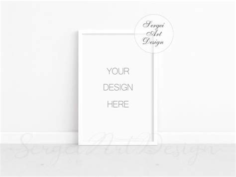 White Frame Mockup Poster Mock Up Psd Graphic By Sergeiartdesign