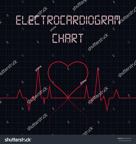 Electrocardiogram Ecg Chart Table Healthcare Infographic Image